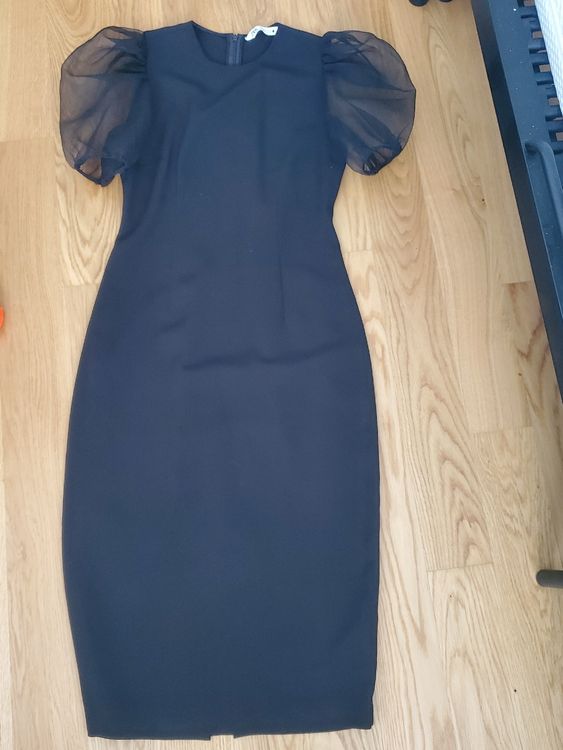 ZARA Midikleid mit Puffärmeln 38 Gross (Neu und originalverpackt) in ...