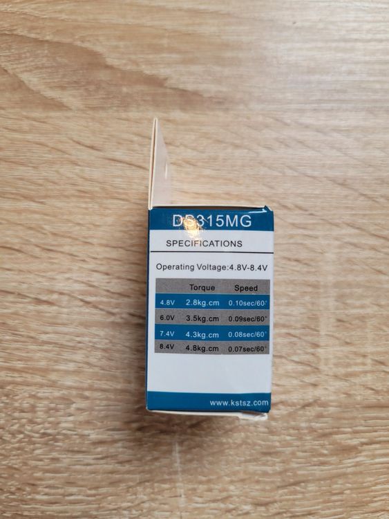 KST DS315 MG Servo (4,8V-8,4V) KST-0816 (Neu und originalverpackt) in Ebnet für CHF 15 – mit ...