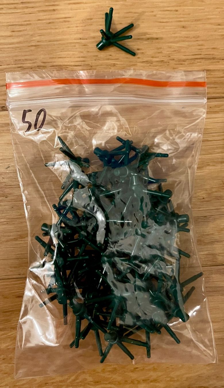 Lego 50 x Plant Flower Stem with Bar and 6 Stems - 19119 (Gebraucht) in ...