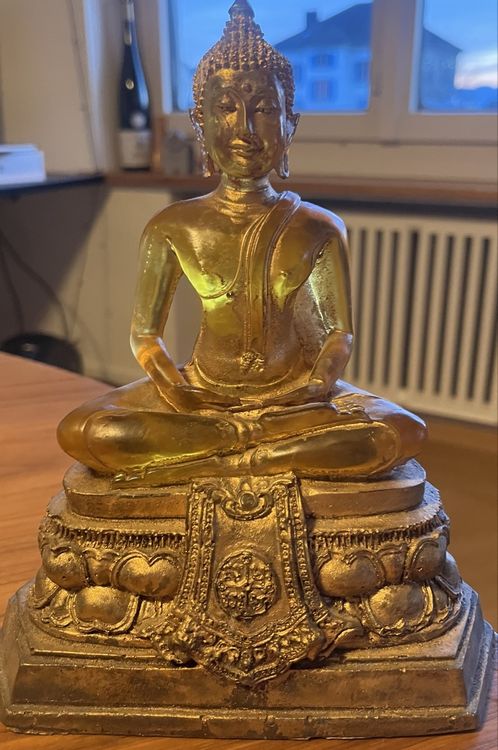 Goldene Buddha-Statue,Deko Figur (Gebraucht) in Zürich für CHF 35 – mit Lieferung auf Ricardo kaufen