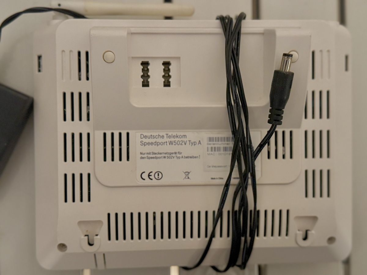 Telekom Speedport W502V Typ A WLAN/DSL-Router (ADSL/ADSL2+) (Gebraucht ...