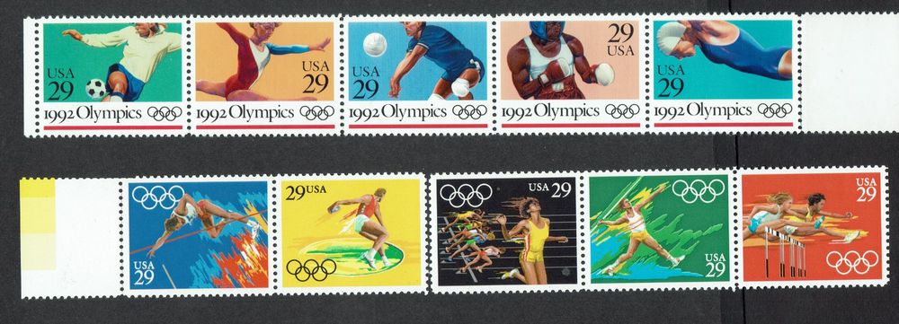 USA 1992 Olympiade Streifen (1x getrennt) (Gebraucht) in Kriens für CHF 2 – mit Lieferung auf ...