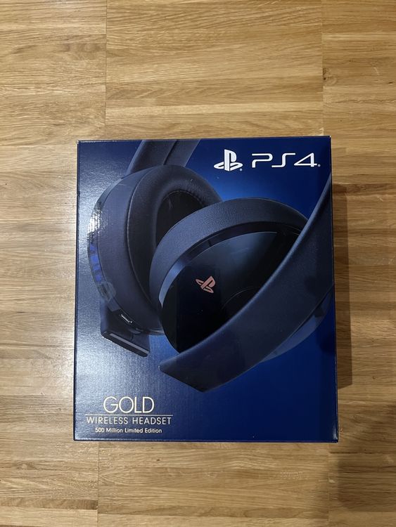 Sony Ps4 Gold Wireless Headset 500 Million Limited Edition Kaufen Auf