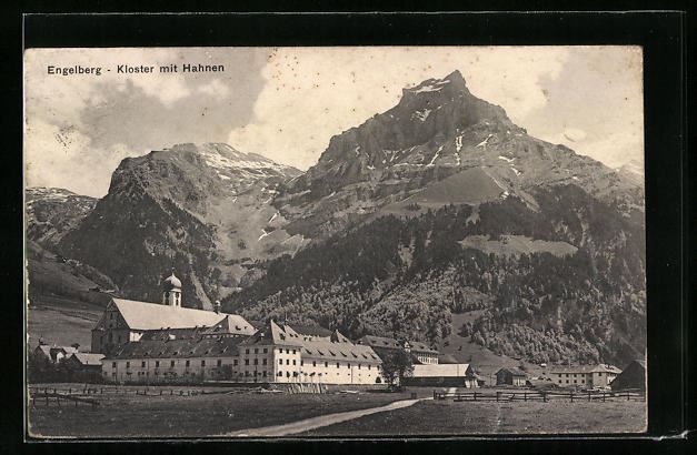 AK Engelberg, Kloster mit Hahnen, 1909 | Kaufen auf Ricardo