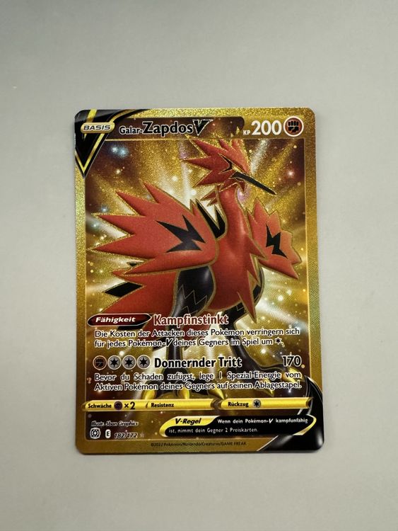 Galar Zapdos V 182/172 gold (Neu (gemäss Beschreibung)) in Niederhasli ...