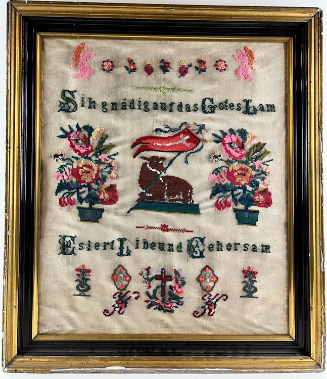 Grosser Antike Stickerie mit Antike Rahmen (Gebraucht) in Neuhausen am Rheinfall für CHF 15 ...