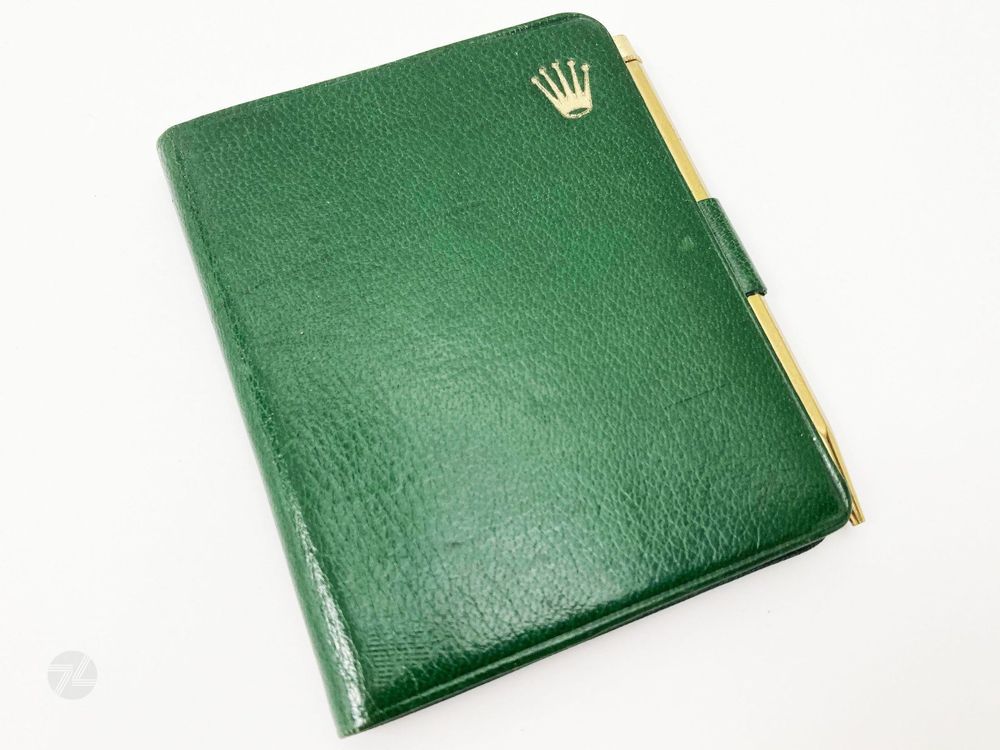 ROLEX carnet d'adresses Adressbuch Vintage Grün Bleistift (Gebraucht ...