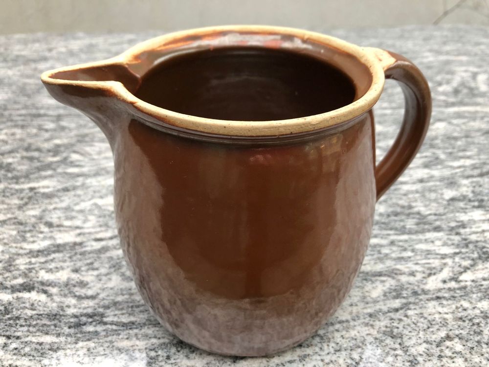 Steinzeug Keramik Krug, braun glasiert, 1Liter, antik | Kaufen auf Ricardo
