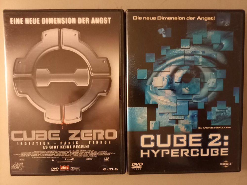 2 DVDs Cube Zero & Cube 2-Hypercube (Gebraucht) in Aadorf für CHF 7.9 – mit Lieferung auf ...