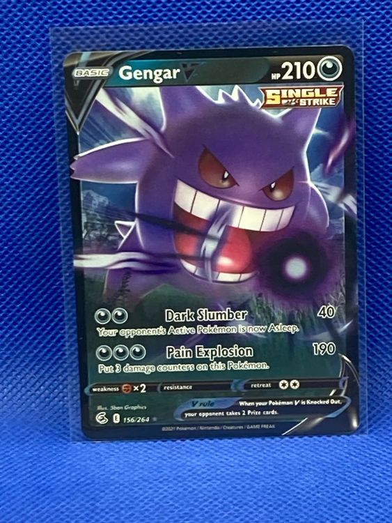 Pokemon FUSION STRIKE Gengar V 156 / 264 EN | Kaufen auf Ricardo