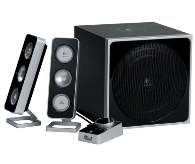 Logitech Z-4 PC Lautsprecher 2.1 Speaker System Subwoofer (Gebraucht ...