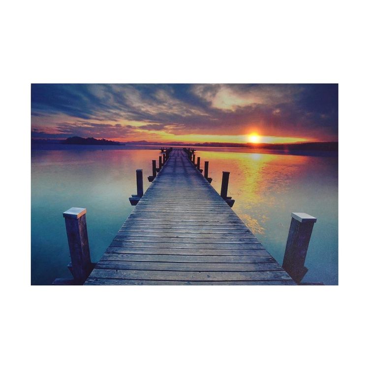 LED Bild 60 x 40 cm - Sonnenaufgang Steg (Neu und originalverpackt) in Wettingen für CHF 19.9 ...