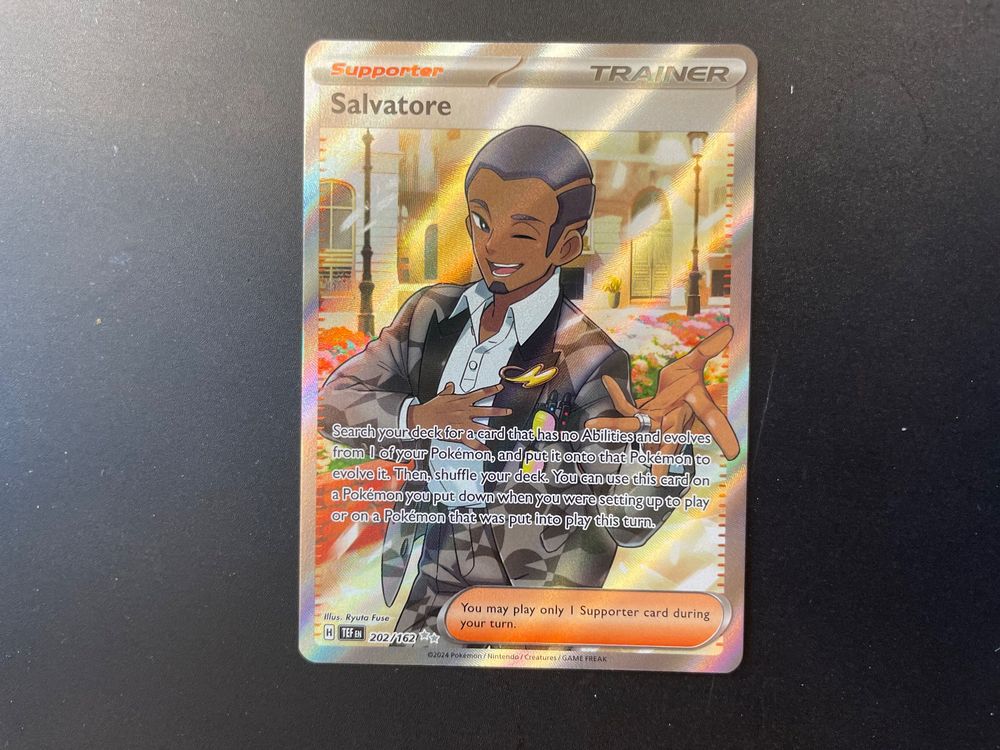 Pokemon - Trainerkarte Salvatore - 202/162 - en (Neu (gemäss ...