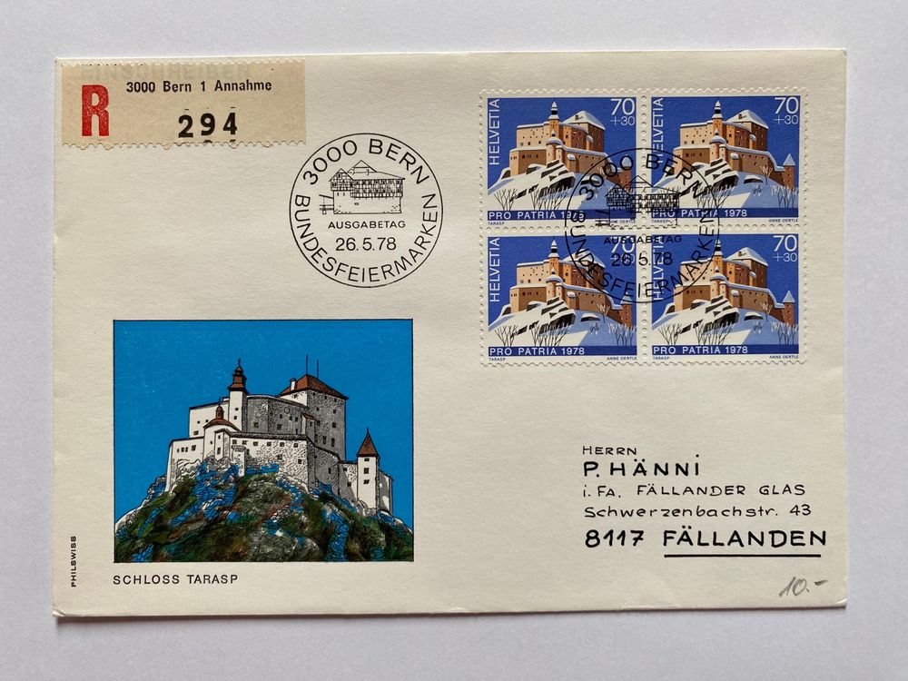 FDC Pro Patria Schloss Taraps 1978 ET | Kaufen auf Ricardo