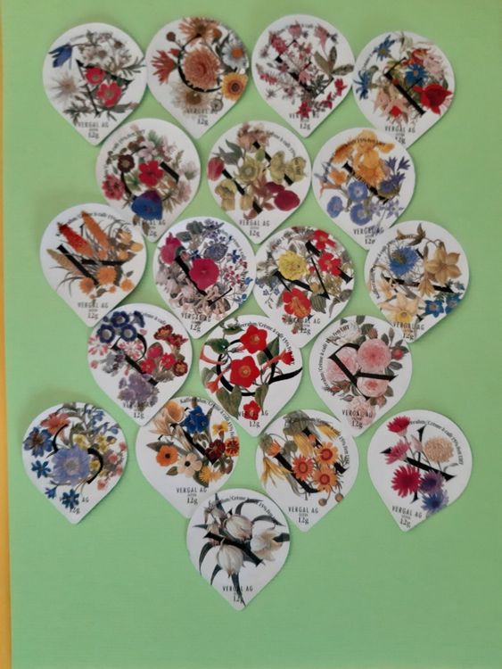 KRD aus Serie 109A Alphabet mit Gartenblumen 19 Stück (Gebraucht) in Koblenz für CHF 0.3 – mit ...