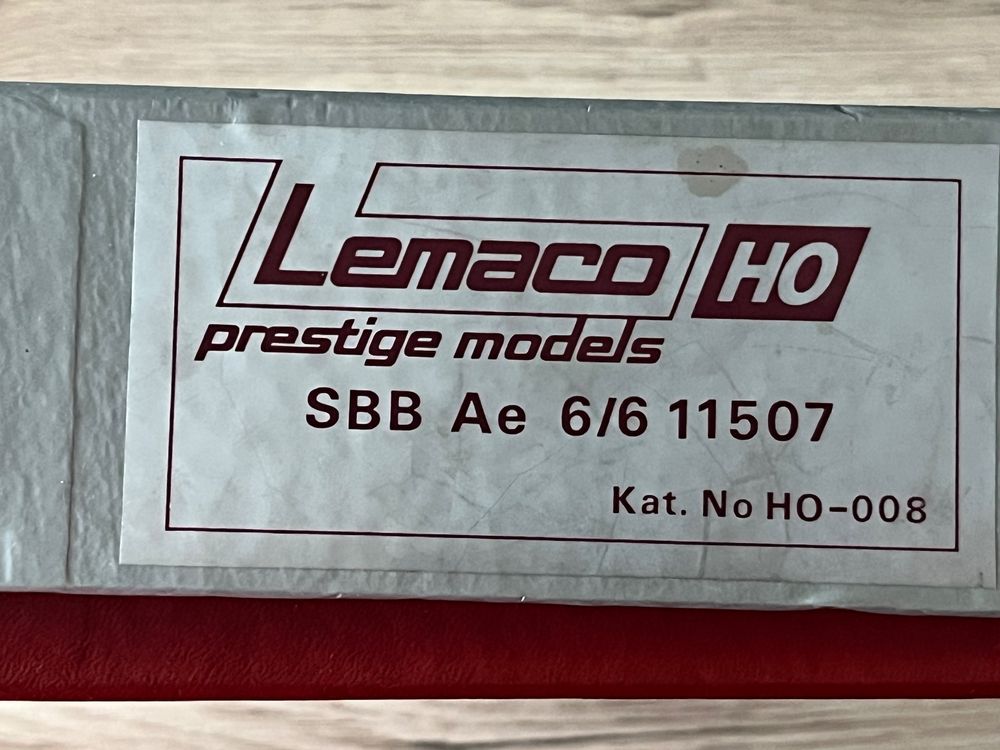 Lemaco Sbb Cff Ae 6/6 H0 11507 H0-008 | Kaufen auf Ricardo