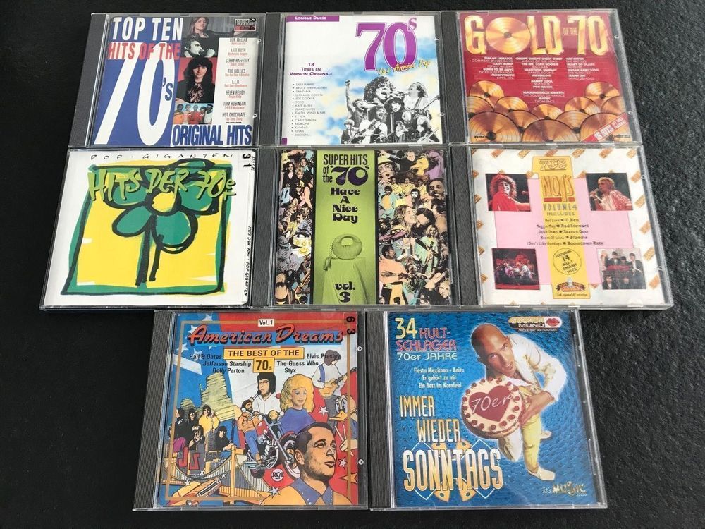 8 CD‘s mit 70er Jahre Hits (Gebraucht) in Utzigen für CHF 13 – mit ...
