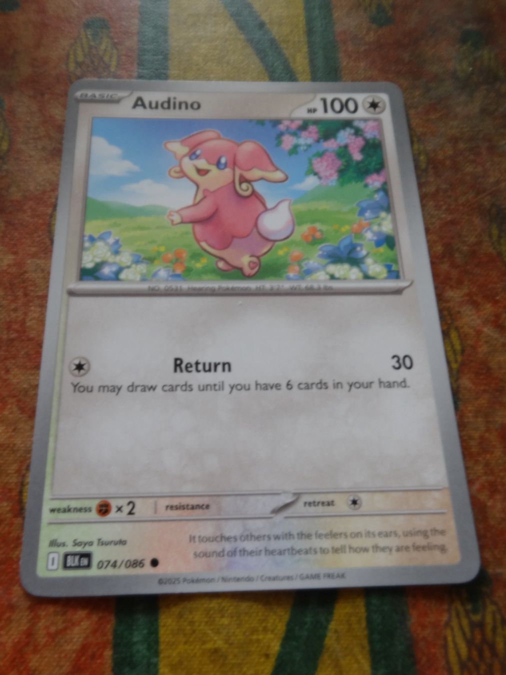 POKEMON Audino I BLK EN 074/086 HP100 2025 (D'occasion) à Romanel-sur ...