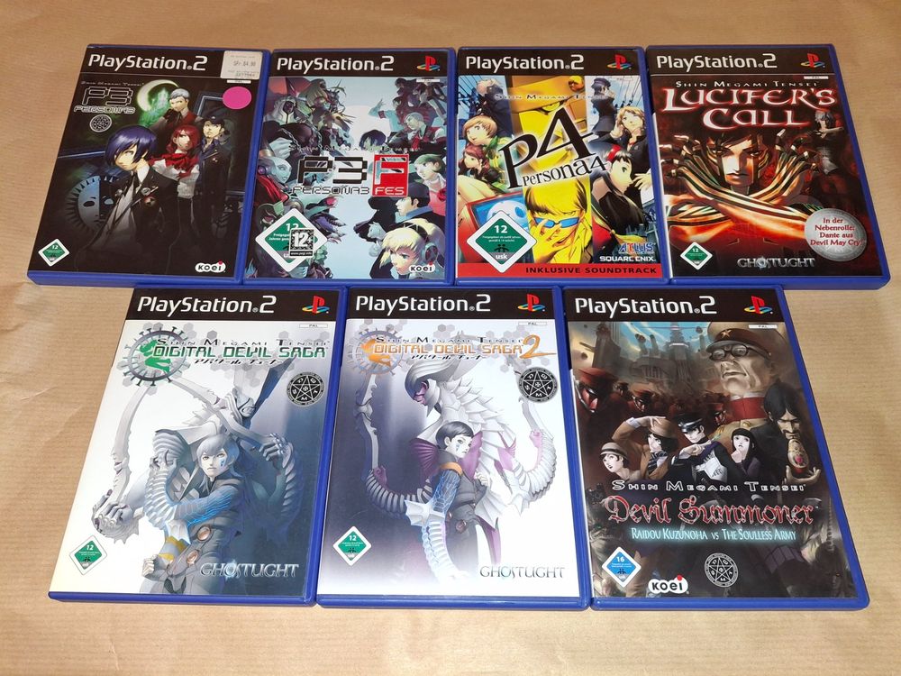 Shin Megami Tensei PS2 Sammlung 7 Games: Persona 3 Fes 4 +.. (Gebraucht ...