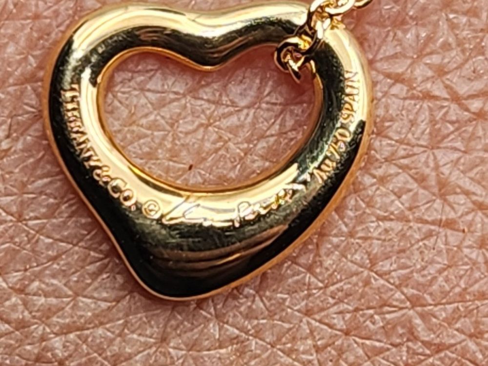 18 Karat Gold Tiffany &Co.Kette Diamanten Anhänger NP1400 (Gebraucht ...