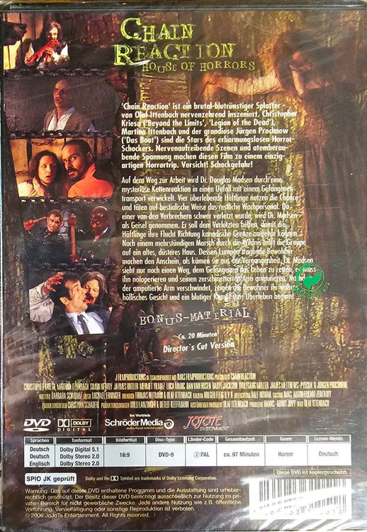 Chain Reaction - House of Horrors (Neu und originalverpackt) in Wahlen ...