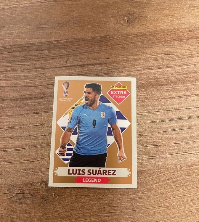 Panini WM 2022 Extra Sticker Luis Suarez (Neu und originalverpackt) in ...