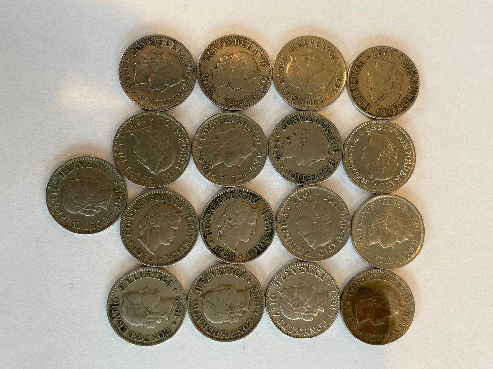 16stk. 5rp. div jahrg. (4) (Gebraucht) in Bonstetten für CHF 2 – mit Lieferung auf Ricardo kaufen