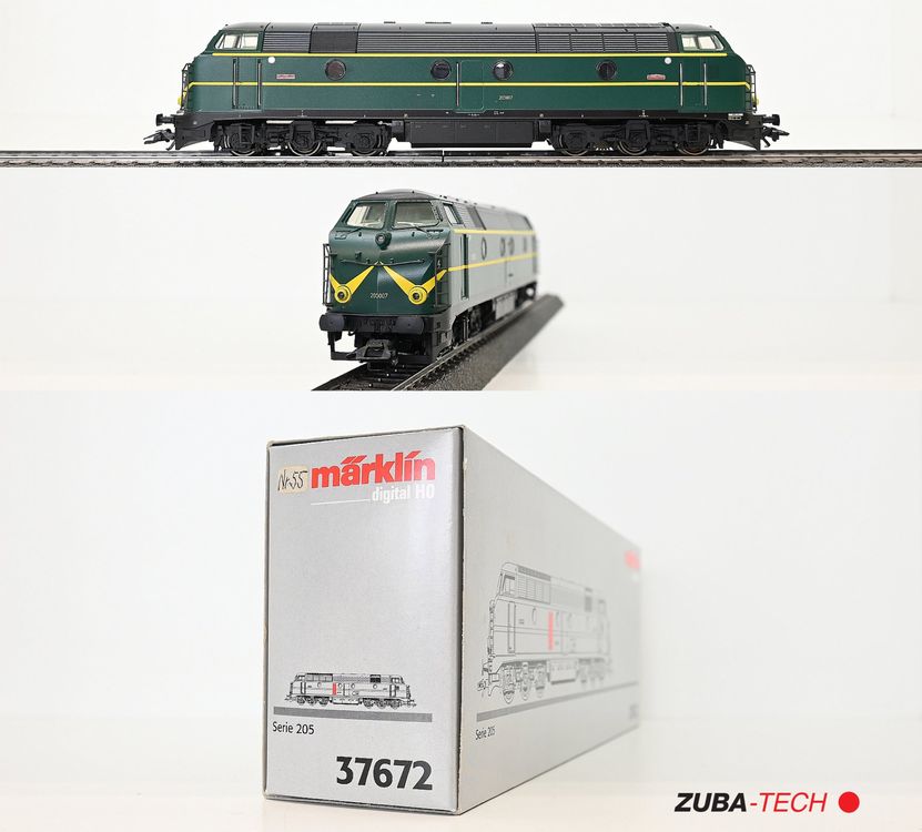 Märklin 37672 Diesellok Serie 205 SNCB H0 WS Digital mit OVP (Gebraucht ...