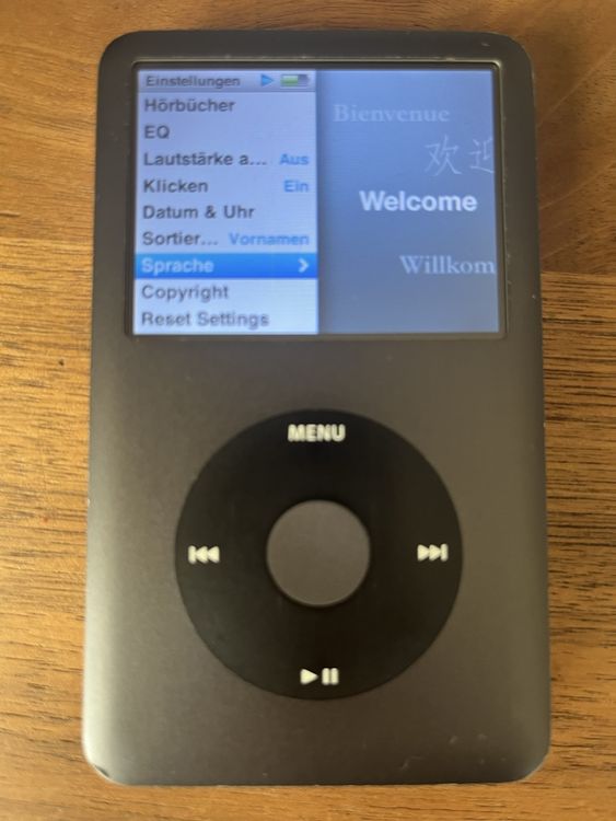 iPod Classic, 7. Generation, 160 GB, Schwarz - Guter Zustand (Gebraucht ...