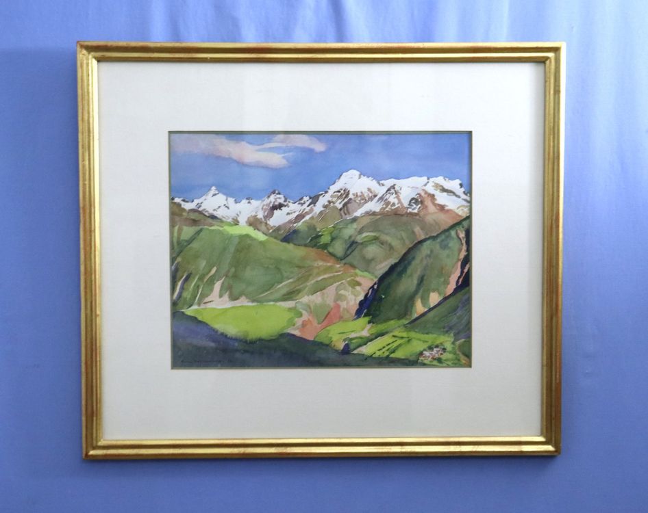 Henri Weissenbach 1891-1966, Aquarell "Gebirgslandschaft". (Gebraucht) in Zug für CHF 125 – nur ...