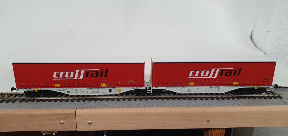 ACME 90099 AAE Sggmrss Doppeltragwagen, Container crossrail (Neu und ...