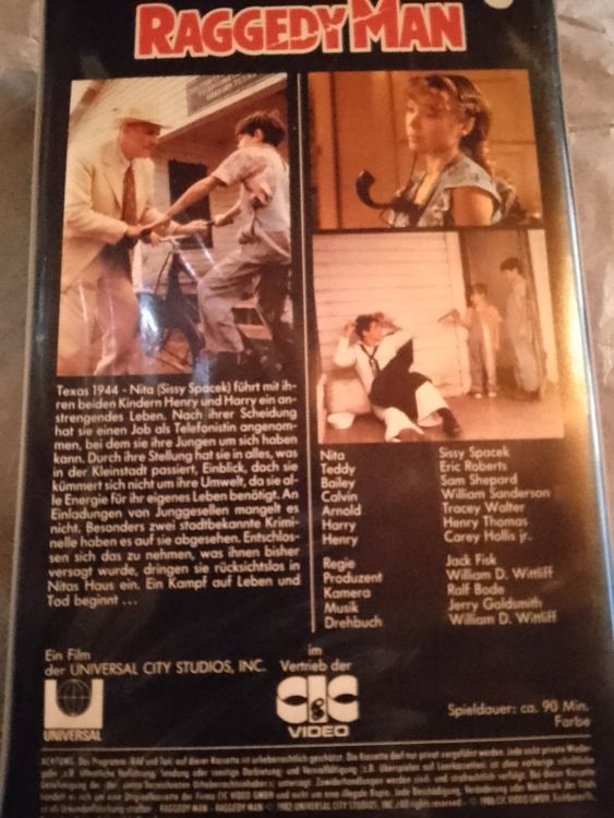 Raggedy Man mit Sissy Spacek und Sam Shepard CIC VHS | Kaufen auf Ricardo