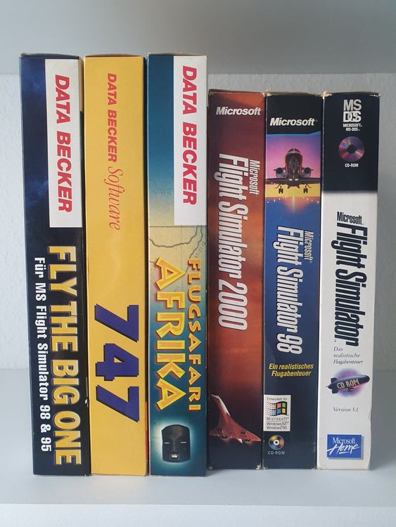 PC Games Microsoft Flight Simulator (1995+) Big Box Bundle (Gebraucht ...
