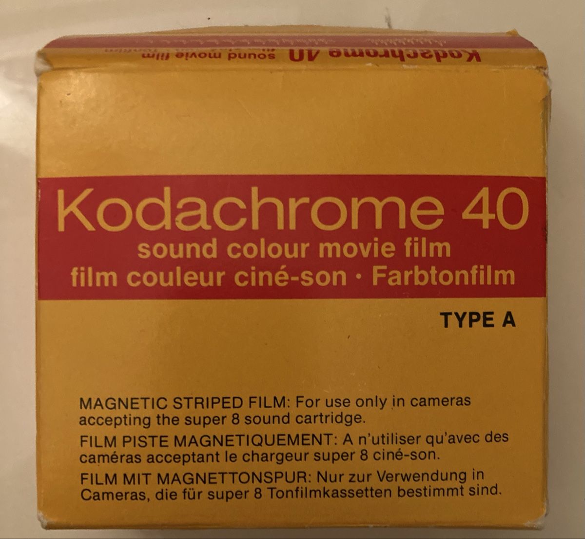 Kodachrome 40 sound colour movie Film Typ A Super 8 (Neu (gemäss ...
