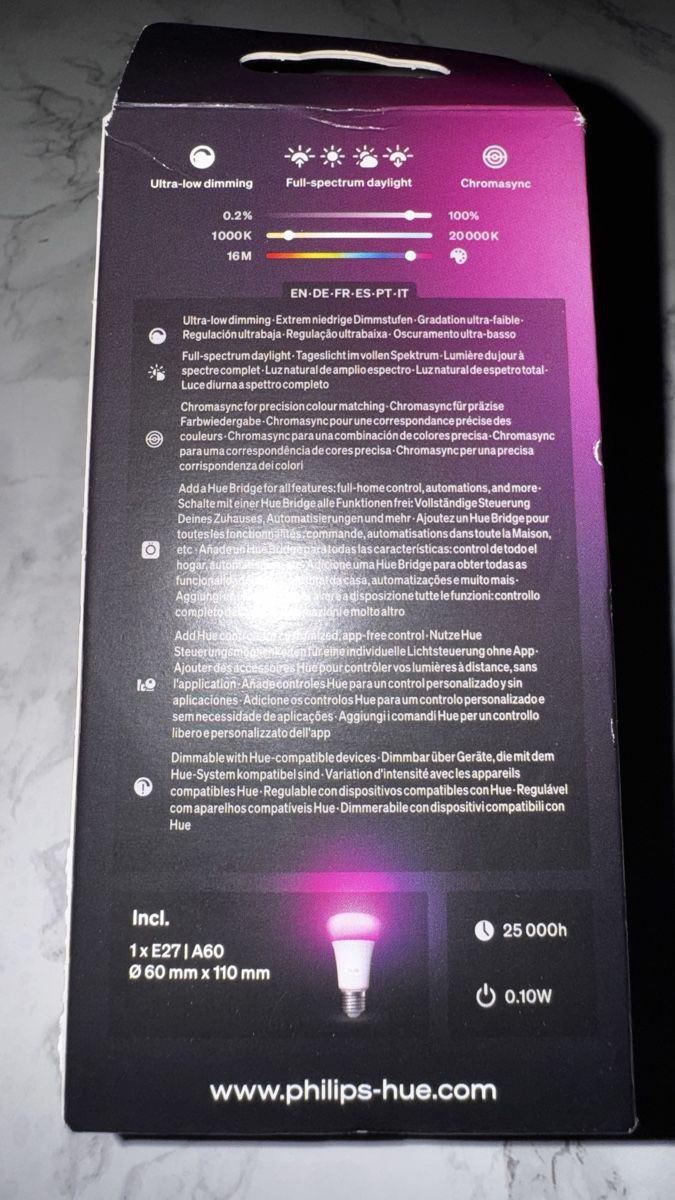 Philips Hue White and Color Ambiance Bulb - New!💡🌈 (59) (Neu und ...