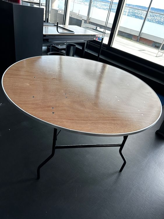 Bankettisch/Event-Klapptisch Holz Rund 153cm Durchmesser (Neu und ...