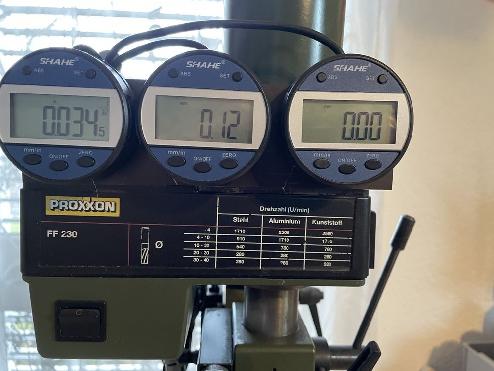 Feinfräsmaschine Proxxon FF230 umgebaut (Defekt) in Menziken für CHF ...