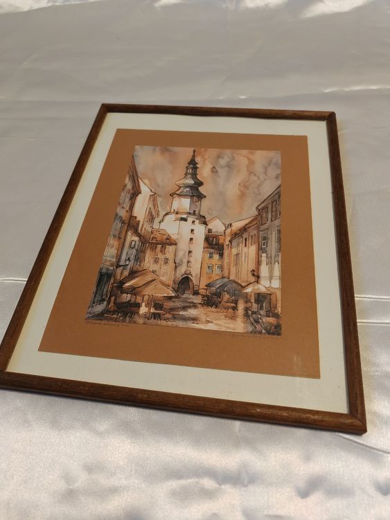Aquarelle encadrée "J. Golombosiora" (Gebraucht) in Orbe für CHF 6 – mit Lieferung auf Ricardo ...