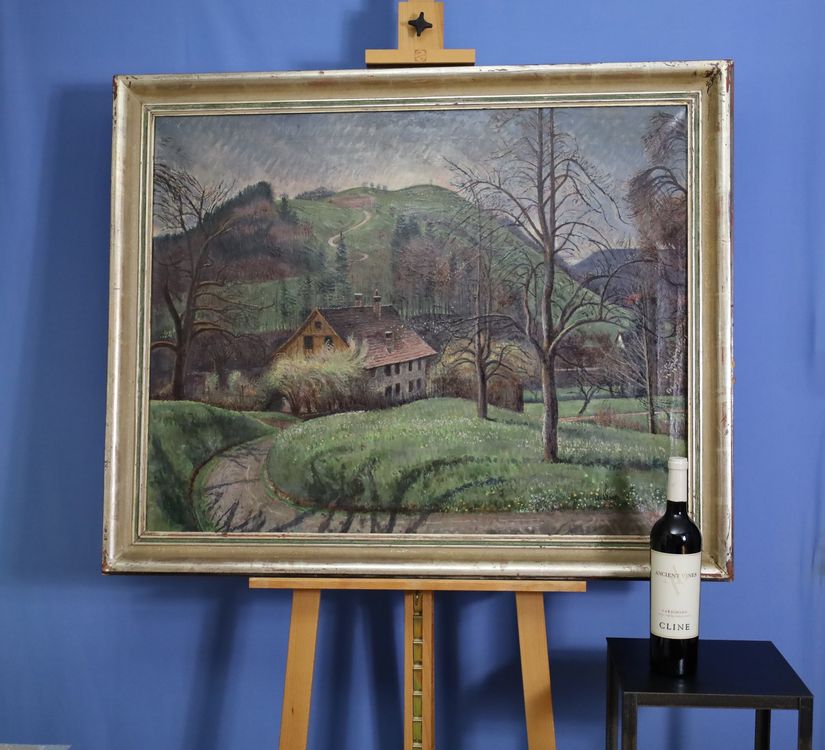 Huber Hermann 1888-1967, Gemälde, Jägerhaus Sihlbrugg (1938) | Kaufen ...