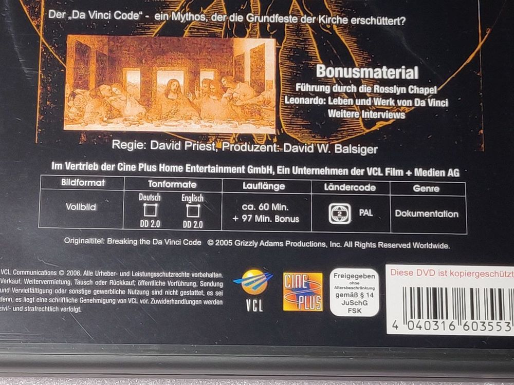 Der Da Vinci Code entschlüsselt / DVD (Gebraucht) in Zollikofen für CHF ...