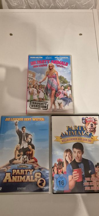 3 DVDs - Party Animals 1-3 (+Unrated) Komödie-Klassiker (Gebraucht) in ...