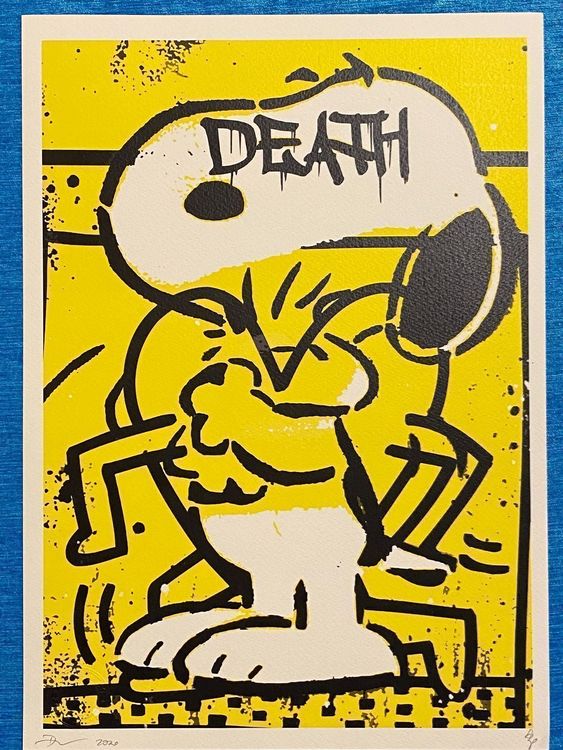 DEATH NYC « Keith Haring Snoopy Love Heart» (Neu (gemäss Beschreibung ...