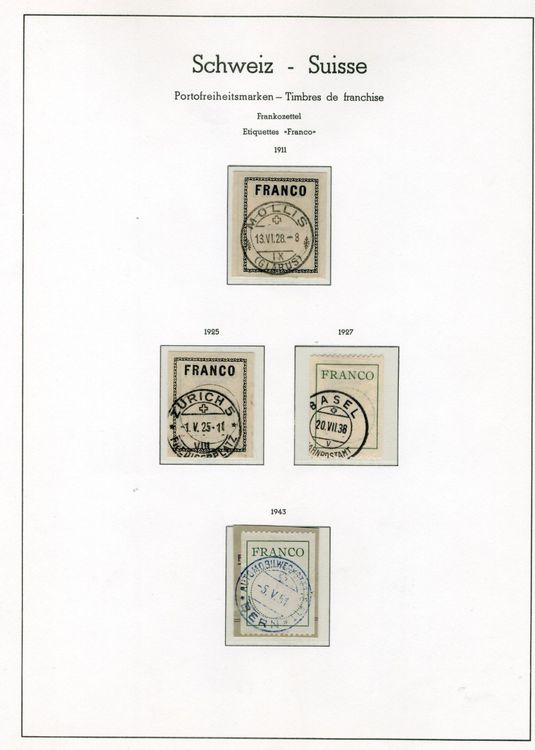 6 FRANCOZETTEL - 4 GEST. UND 2 ** LUXUS (Gebraucht) in Sarmenstorf für CHF 8 – mit Lieferung auf ...