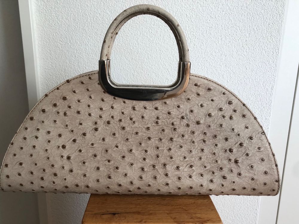 Handtasche Leder beige | Kaufen auf Ricardo