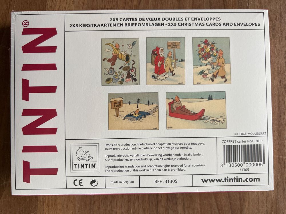 Tintin Tim und Struppi 5 Postkarten Kult (Neu und originalverpackt) in ...