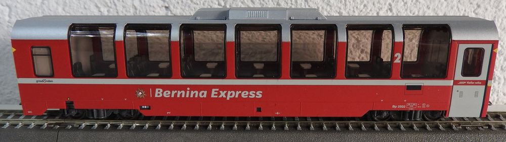 RhB Bernina Express Wagen Bp 2502 2 Klasse Bemo H0m OVP (Neu (gemäss Beschreibung)) in Salez für ...