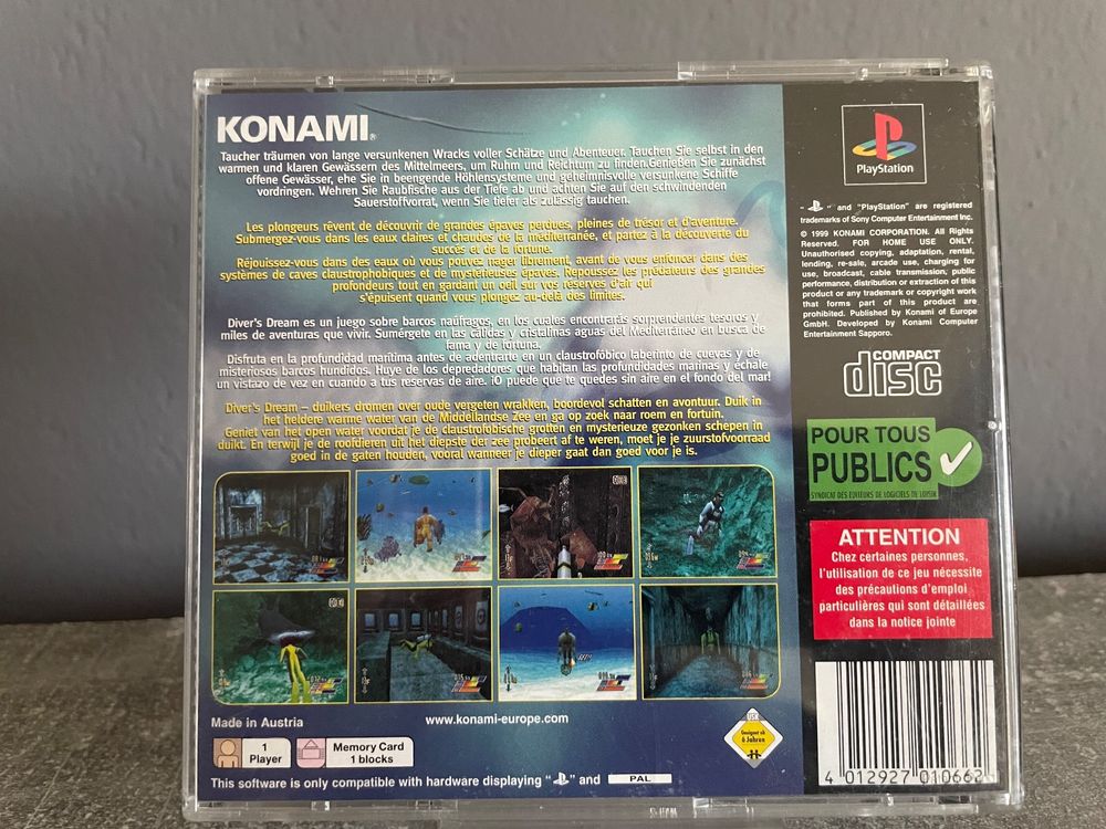 Diver's Dream - PS1 (Gebraucht) in Oberglatt ZH für CHF 16.9 – mit Lieferung auf Ricardo kaufen