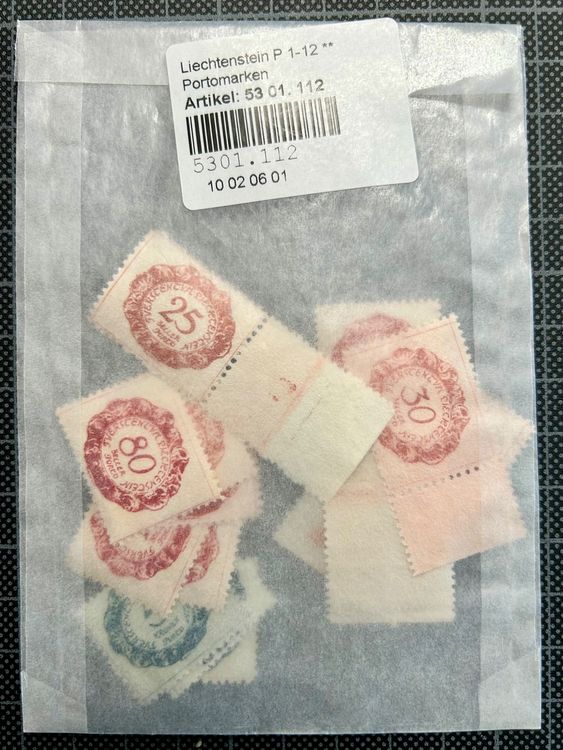 Lichtenstein P 1-12, Portomarken, postfrisch - ungeprüft (Neu (gemäss Beschreibung)) in Braunau ...