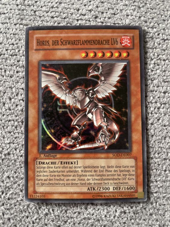 Horus, der Schwarzflammendrache LV6, Yugioh Karte (Gebraucht) in Zürich für CHF 20 – mit ...