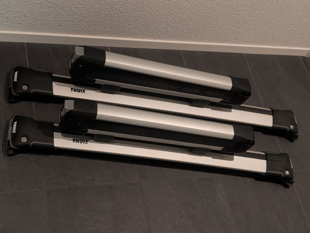 Thule WingBar Edge 9584 S/M und SnowPack M, Skiträger (Gebraucht) in ...